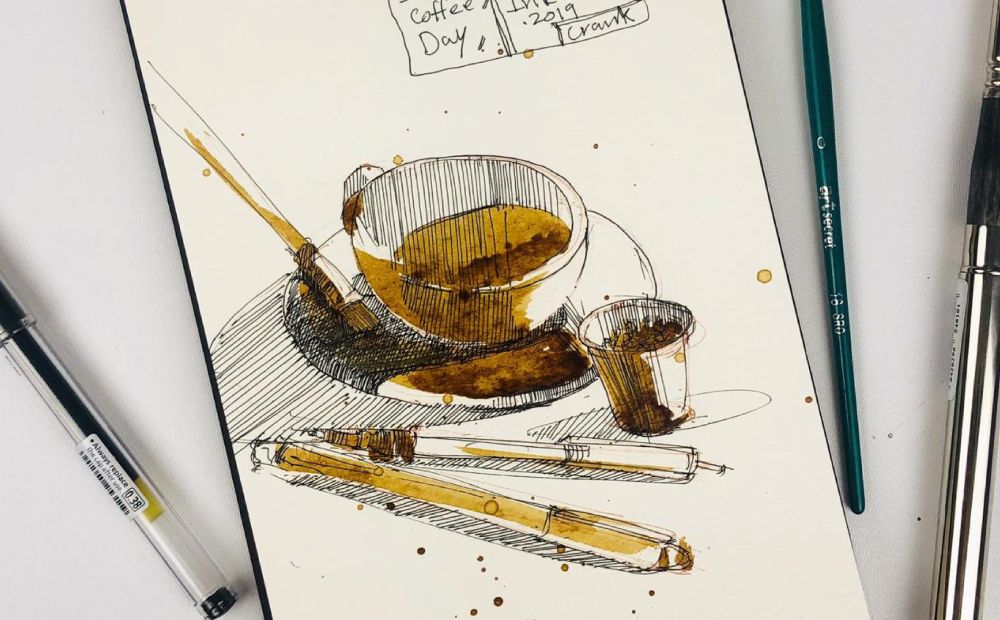 Drawing with Coffee | Ithra