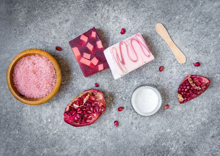 Pomegranate Soap Making | Ithra