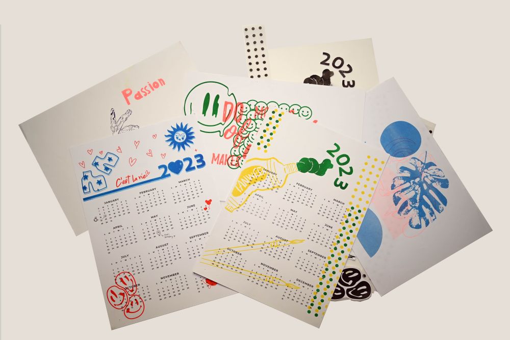 Creativity Morning: Riso Calendar 2023 (Arabic) | Ithra