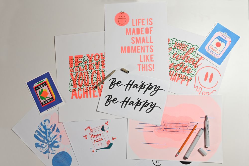 Happy Posters with Risograph | Ithra